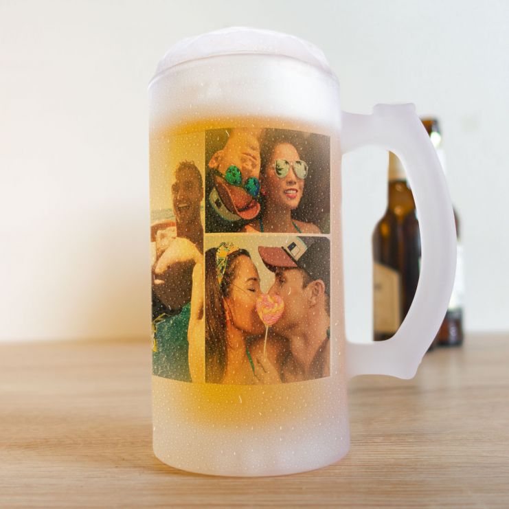 Chope de bière personnalisable avec photo et texte | Cadeauxfolies.ch